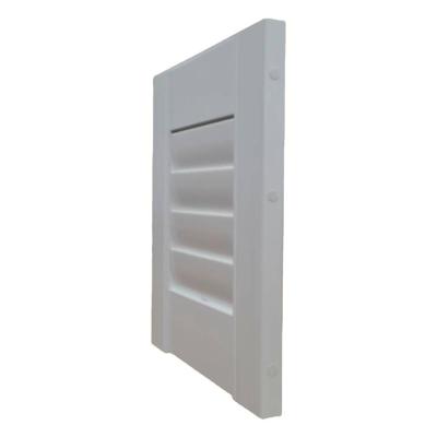 China Economy Aluminum Alloy Bathroom Louver Windows with Windproof Glass Plantation Shutters 6063-T5 for sale