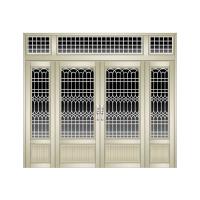 China KFC Shop Front Swing Door with Powder Coated Aluminum Frame Glass and Spring Design for sale