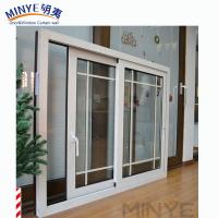 China Aluminum Alloy Sliding Window for PVC Profile with Double Glazing 5mm+12A+5mm and Hardware KINLONG for sale
