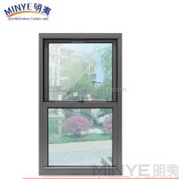 China 1.4mm Profile Thickness Aluminium Up Down Sliding Window American Style with Grill Design for sale