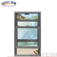 China 1.4mm Profile Thickness Aluminium Up Down Sliding Window American Style with Grill Design for sale