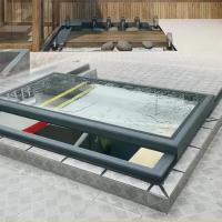 China European-style VERTICAL Opening Pattern Skylights for Electric and Hurricane-proof Roofs for sale