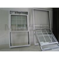 China Shanghai Vinyl Vertical Sliding Window 1.2mm Steel Reinforced Double Glazed 5mm+12A+5mm for sale