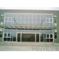 China Thermal Break Aluminum Curtain Wall WM110 65W Double Tempered Insulated Glass Gold Reflective for sale