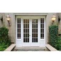 China PVC UPVC Casement Glass Main Door with Grills Good Air Tightness Water Tightness 5mm Double Glass for sale