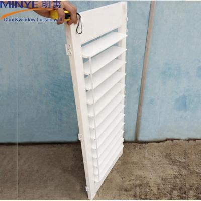 China Customized PVC Louver Window with Adjustable Plantation Shutter Design and Louvers for sale