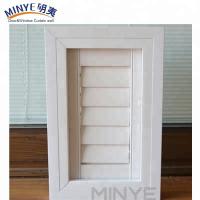 China Customized PVC Louver Window with Adjustable Plantation Shutter Design and Louvers for sale