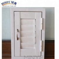 China Customized PVC Louver Window with Adjustable Plantation Shutter Design and Louvers for sale