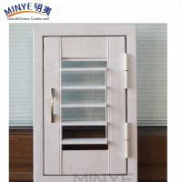 China Customized PVC Louver Window with Adjustable Plantation Shutter Design and Louvers for sale