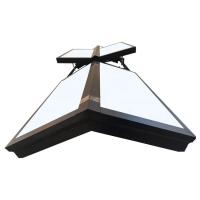 China Powder Coated Thermal Break Aluminum Skylight for Windproof Function and Wooden Wall for sale