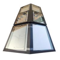 China Electric Sunshade Waterproof Double Tempered Glass Aluminum Skylight Window 5mm+12A+5mm for sale