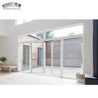China Aluminum Swing Casement Door with Security Grill 6063-T5 Thermal Break Custom Color for sale