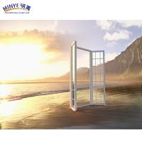 China Aluminum Swing Casement Door with Security Grill 6063-T5 Thermal Break Custom Color for sale