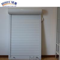 China Industrial Aluminum Roller Shutter Garage Doors Finished Exterior Folding Shutters 6063-T5 4500 Pa for sale