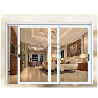 China PVC Sliding Door Single Glass 6mm Noise Insulation Wind-Resistant for Philippines for sale