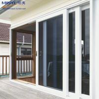 China PVC Sliding Door Single Glass 6mm Noise Insulation Wind-Resistant for Philippines for sale