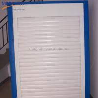 China Industrial Aluminum Roller Shutter Garage Doors Finished Exterior Folding Shutters 6063-T5 4500 Pa for sale