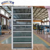 China Vertical Opening Electric Aluminum Louver Shutters for Light and Ventilation Control for sale