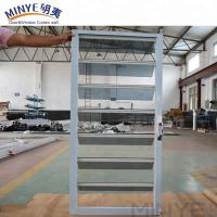 China Vertical Opening Electric Aluminum Louver Shutters for Light and Ventilation Control for sale