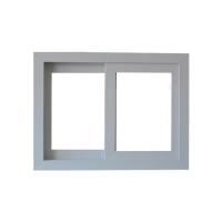 China Double Tempered Glass Hurricane Proof Impact Sliding Windows for Office Plastic Frame for sale
