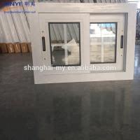 China Double Tempered Glass Hurricane Proof Impact Sliding Windows for Office Plastic Frame for sale