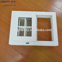 China Double Tempered Glass Hurricane Proof Impact Sliding Windows for Office Plastic Frame for sale