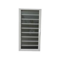 China Aluminum Glass Louver Shutter 1.8mm Frame 5mm Tempered Glass for Modern Style for sale