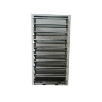 China Aluminum Manual Open Frosted Glass Plantation Shutters Window 6063-T5 Powder Coating for sale