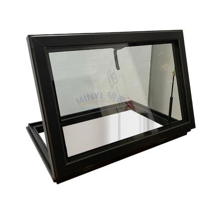 China Aluminum Skylight 6063-T5 with Double Tempered Glass 5mm+12A+5mm Custom Design for sale