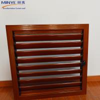 China Adjustable Aluminum Alloy Shutter 6063-T5 Thermal Break for Wooden Color Profile Window for sale