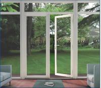 China UPVC Casement Door with Double Tempered Glass Fireproof and Environmentally Friendly for sale