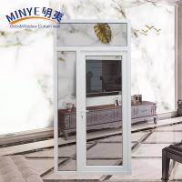 China UPVC Casement Door with Double Tempered Glass Fireproof and Environmentally Friendly for sale