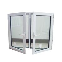 China UPVC PVC Casement Window Toilet Design Wind Resistance 3500pa Swing Open Style for sale