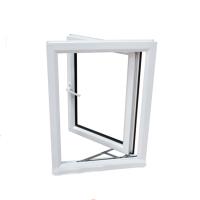 China UPVC PVC Casement Window Toilet Design Wind Resistance 3500pa Swing Open Style for sale