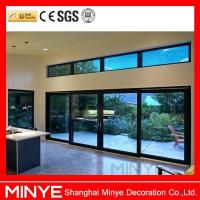 China Modern Front Door Designs with Big Glass Sliding Door Double Triple Four Tracks 6063-T5 Aluminum for sale