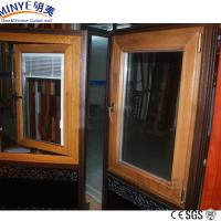 China Aluminum Cladding Wood Radius Window with Grill Design 1.4mm Profile Thickness 14mm for sale