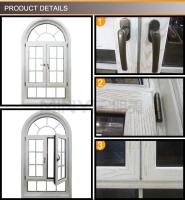 China Aluminum Cladding Wood Radius Window with Grill Design 1.4mm Profile Thickness 14mm for sale