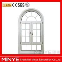 China Aluminum Cladding Wood Radius Window with Grill Design 1.4mm Profile Thickness 14mm for sale