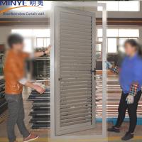 China Improved Ventilation Aluminum Alloy Flush Door Shutter with Manual or Electric Adjust for sale