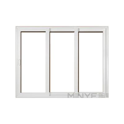 China Plastic Frame UPVC Sliding Windows with Double Glazing and Horizontal Opening for sale