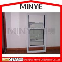 China 1.4mm Profile Thickness Arch Top Design Bathroom Vertical Sliding Aluminum Window OEM for sale