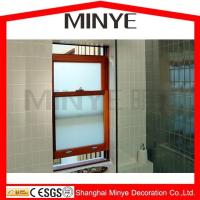 China 1.4mm Profile Thickness Arch Top Design Bathroom Vertical Sliding Aluminum Window OEM for sale