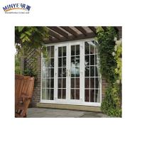 China PVC UPVC Double Glass Entry Door Natural Wood Color 5mm12A5mm Tempered Glazing for sale