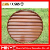 China Horizontal Opening Pattern Aluminum Frame Round Design Shutters for Circle Duct Louvers for sale
