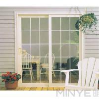China Tempered Glass Upvc/Pvc Sliding Window with Decorative Grills and Windproof Function for sale