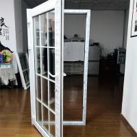 China Tempered Glass Upvc/Pvc Sliding Window with Decorative Grills and Windproof Function for sale