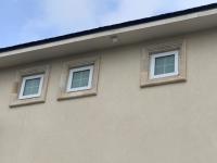 China Tempered Glass Upvc/Pvc Sliding Window with Decorative Grills and Windproof Function for sale