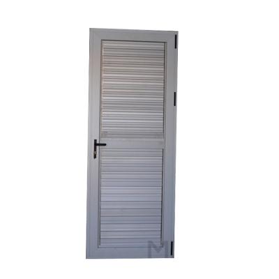 China PVC Casement Door with Fixed Plank Single Door White Color 5mm+12A+5mm Double Tempered Glass for sale