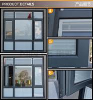 China EPDM Rubber Strip Aluminum Frame Casement Window 1200mm x 1500mm Modern Design for sale
