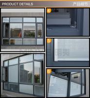 China EPDM Rubber Strip Aluminum Frame Casement Window 1200mm x 1500mm Modern Design for sale